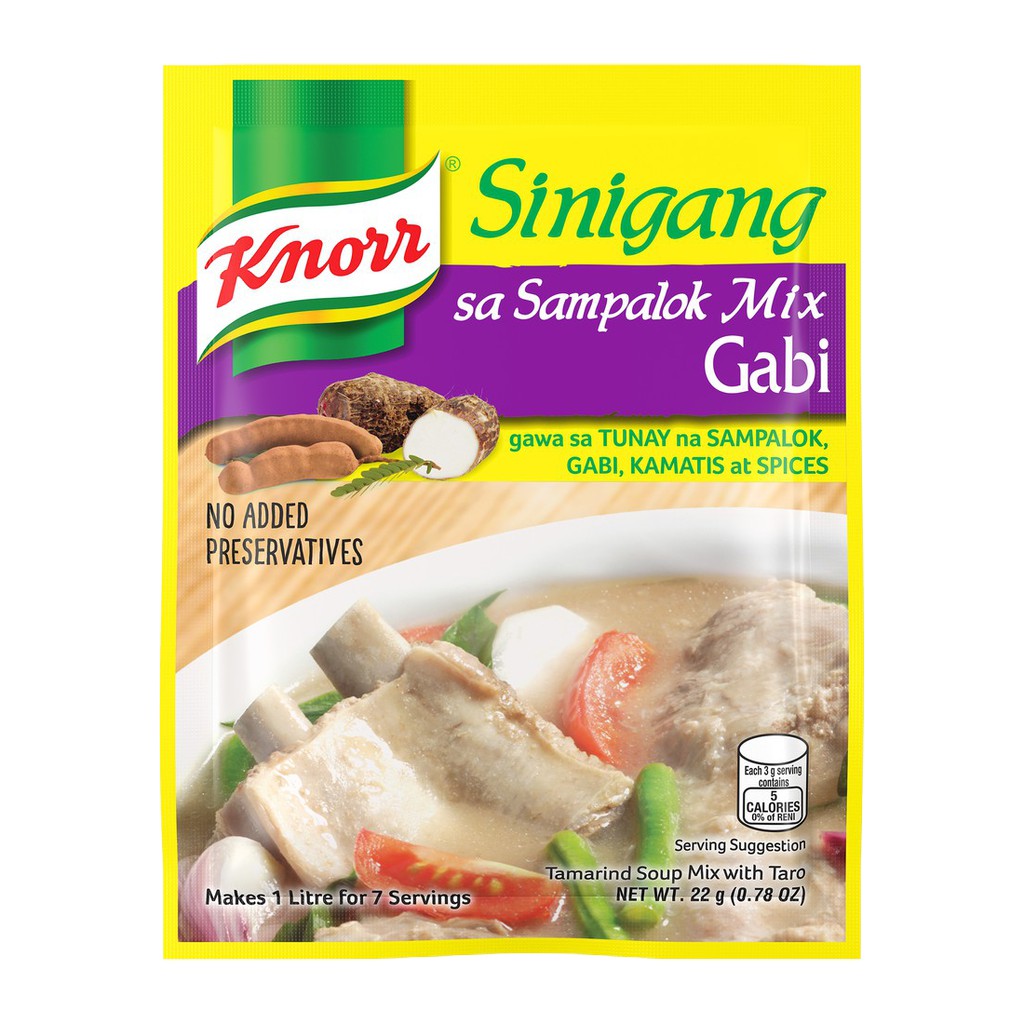 Knorr Mix Sinigang W/ Gabi 22g | Shopee Philippines