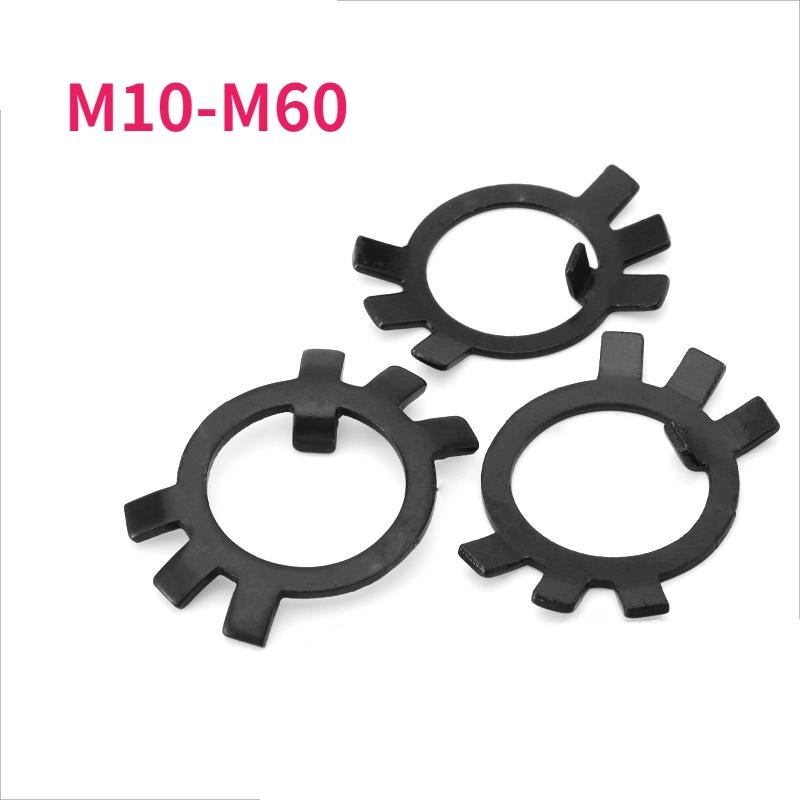 M10 M12 M14 M16 M18 M20-M60 GB858 Lock Gasket Spacer Black Carbon Steel ...
