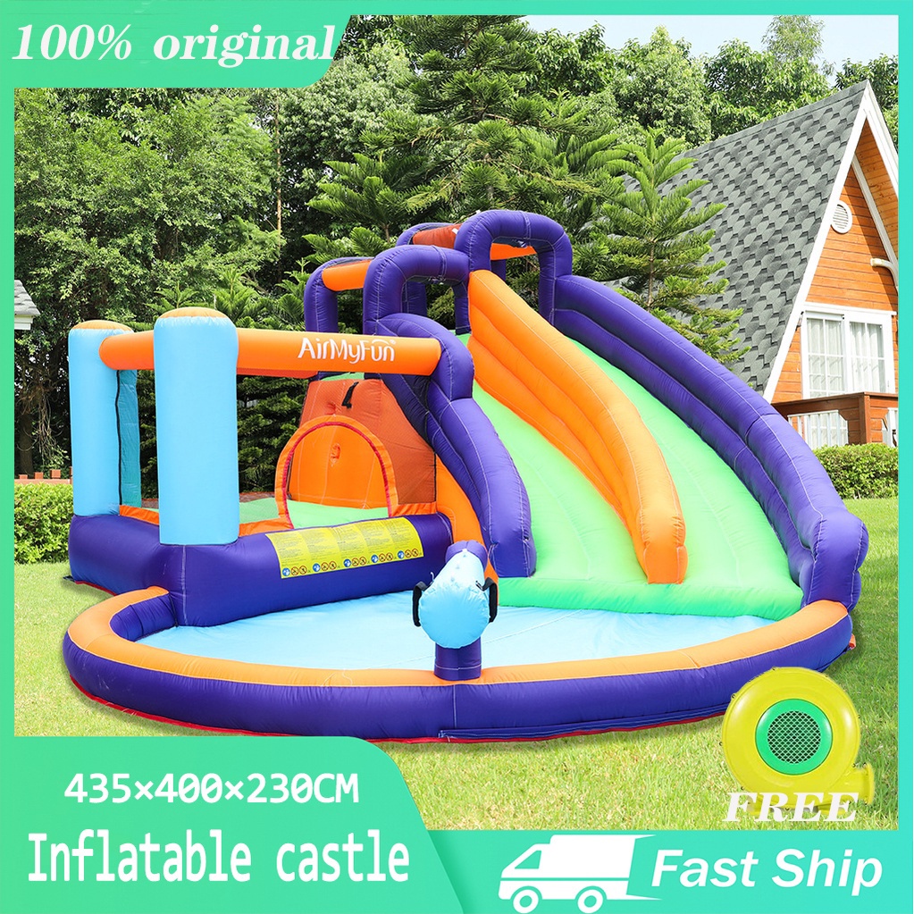 Inflatable slide Castle Playground Equipment big slide playground Large ...
