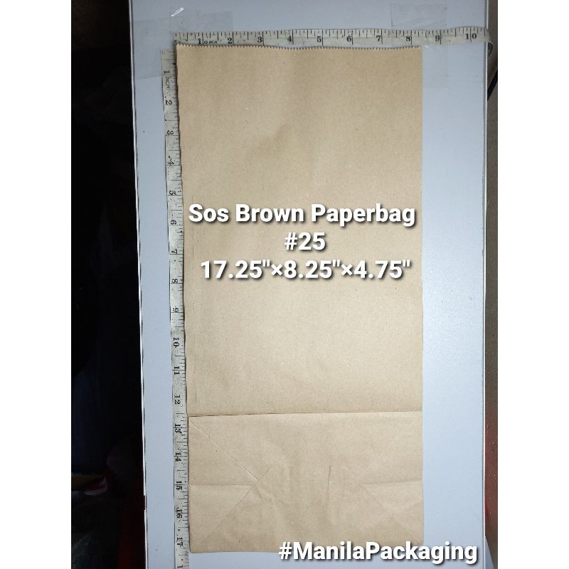 (100 pcs) Supot Brown paperbag , take out bag , grocery bag | Shopee ...