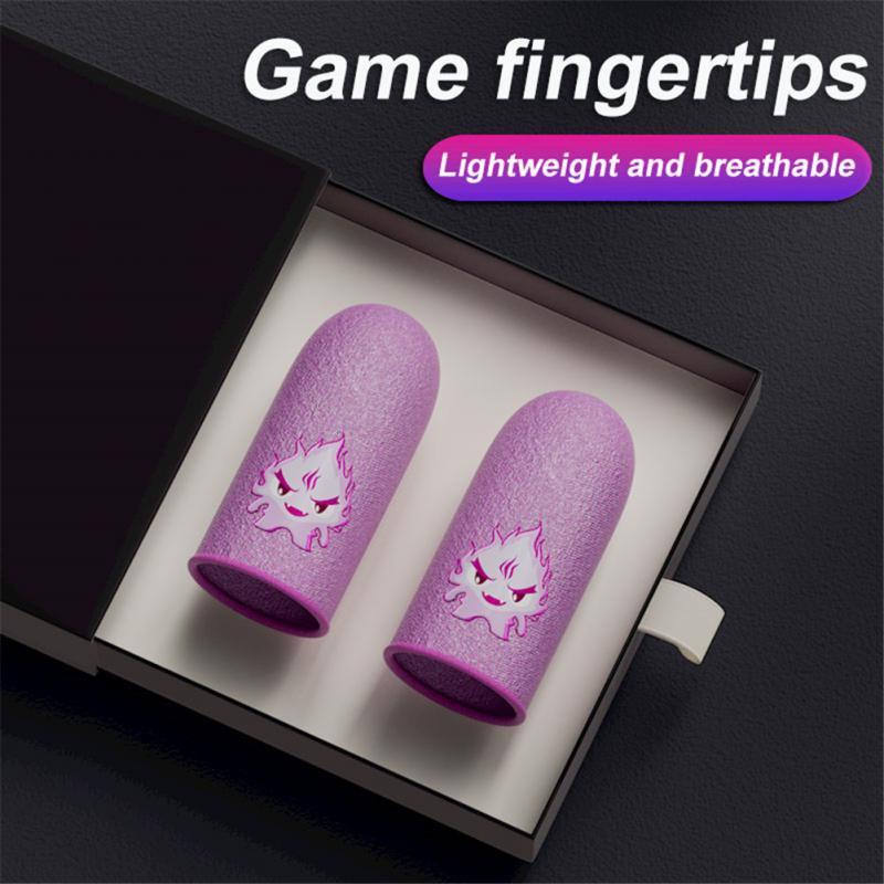 1pair Gaming Finger Sleeve Breathable Fingertips For PUBG Mobile Games ...