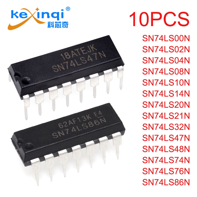5PCS 74LS00 74LS02 74LS04 74LS08 74LS10 74LS14 74LS20 74LS21 74LS32 ...