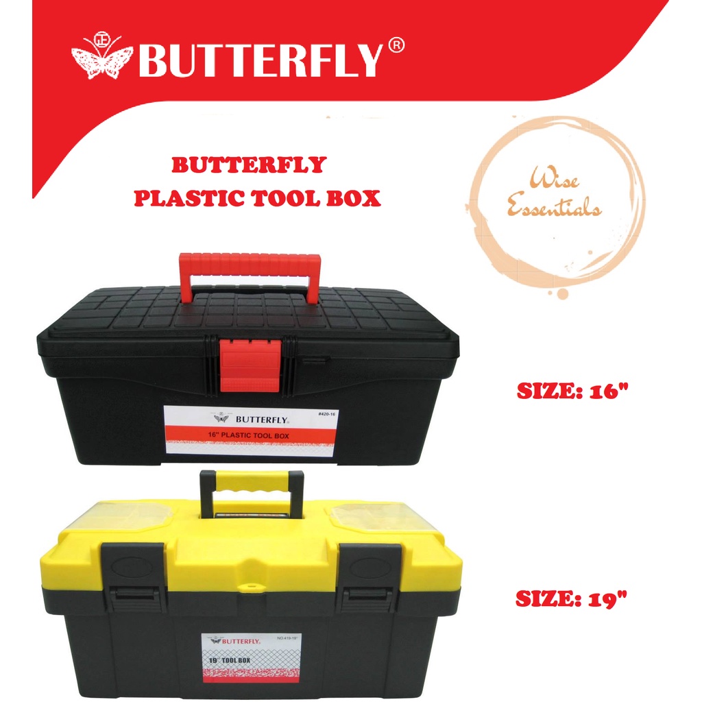 BUTTERFLY Plastic Tool Box | Shopee Philippines