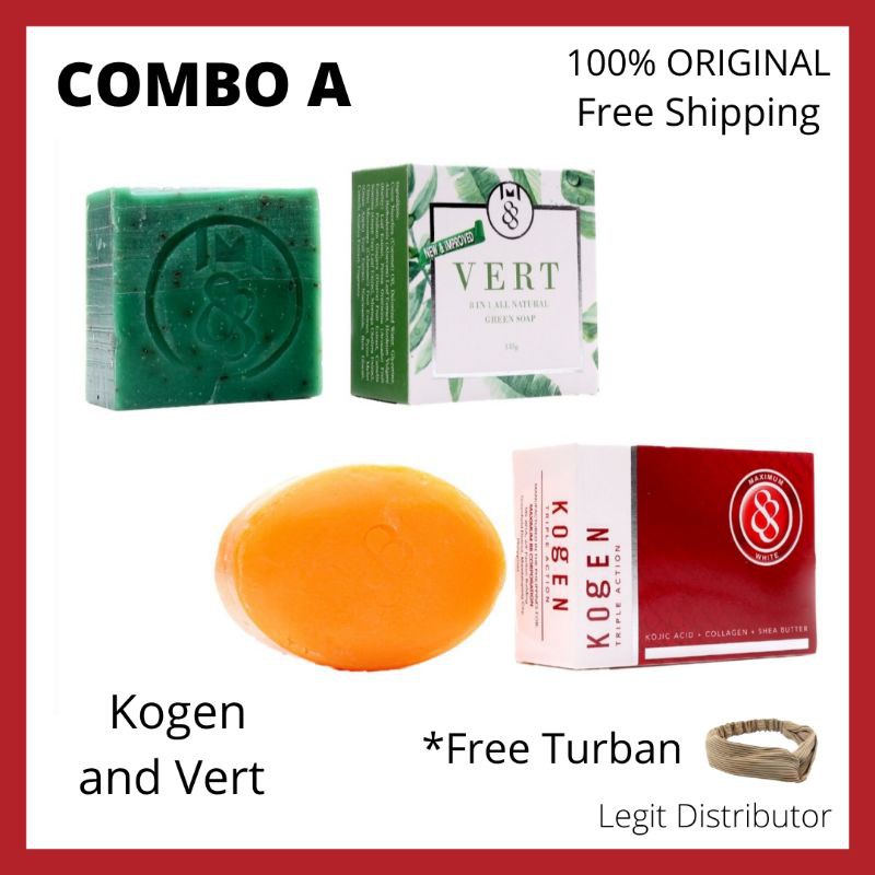 Combo A KOGEN AND VERT Maximum88 original soap | Shopee Philippines
