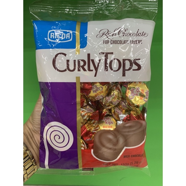 CURLY TOPS / FLAT TOPS MILK CHOCOLATE 15’s/ 30’s INSIDE | Shopee ...