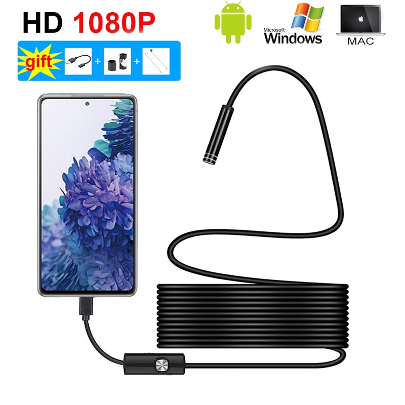 Android Endoscope Camera Full HD 1080p Usb Boroscope 8mm Portable ...