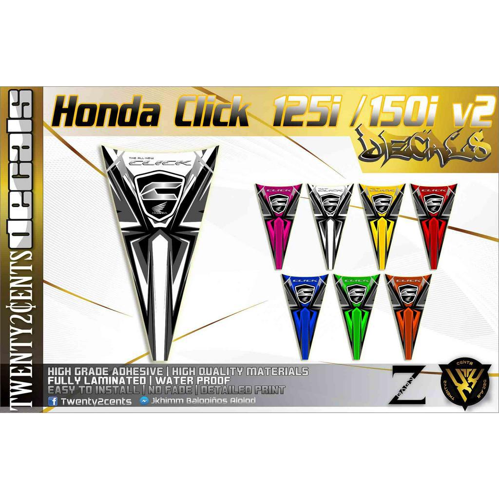 honda click 125 / 150 v2 game changer front panel High-Quality Decals ...