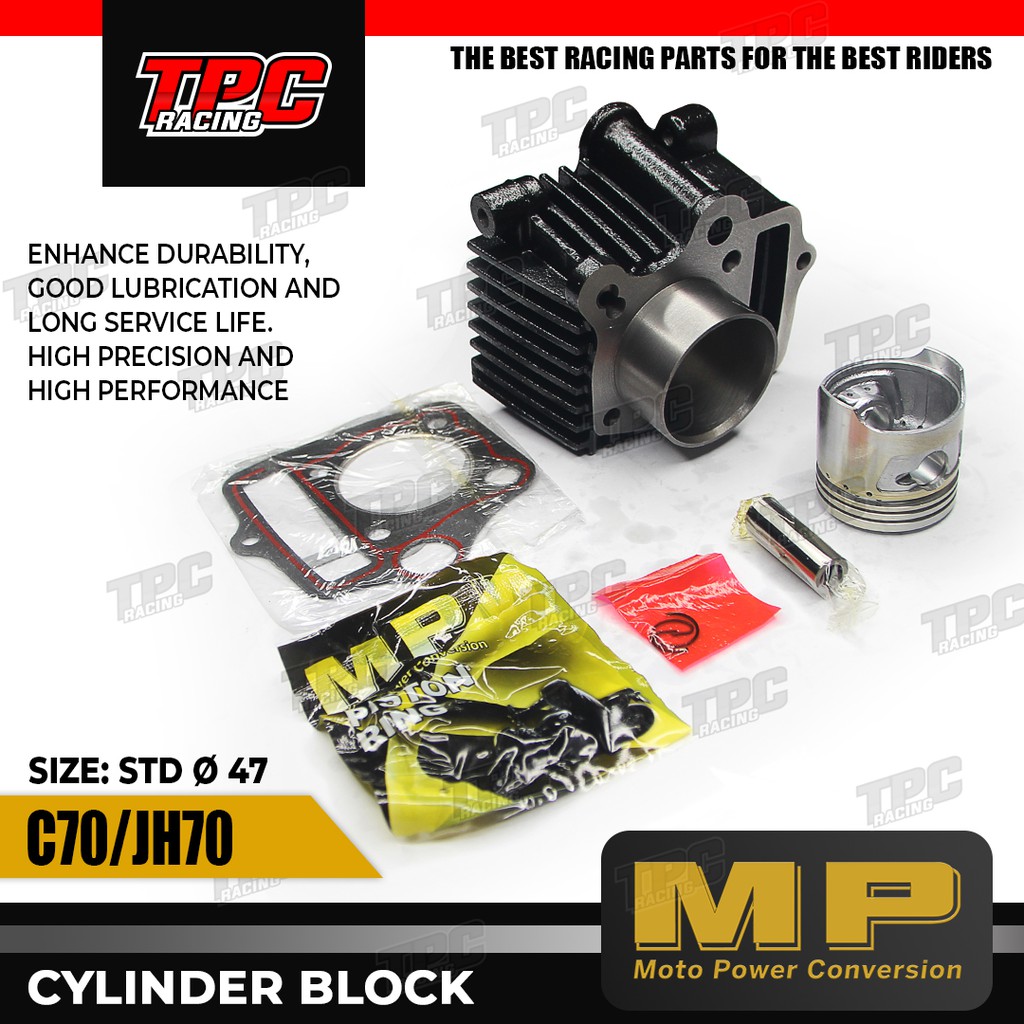 TPC MP CYLINDER BLOCK (STEEL) C70/JH70 47MM (STD) | Shopee Philippines