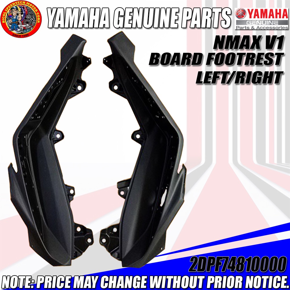 NMAX V1 BOARD FOOTREST LEFT / RIGHT (YGP) (Genuine: Left- 2DP-F7481-00 ...