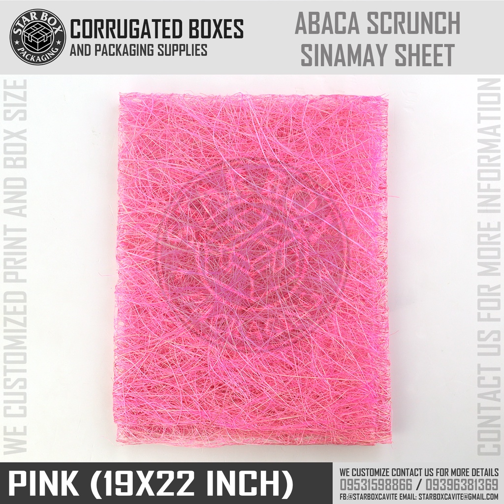 Starbox Abaca Scrunch Mat Sinamay Fabric Sheet Wrapper Gift Packaging ...