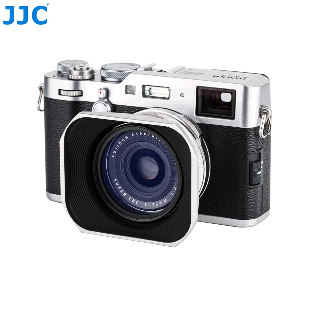 JJC LH-X100 Square Lens Hood with AR-X100 Filter Adapter for Fuji Fujifilm X100VI X100V X100F ...