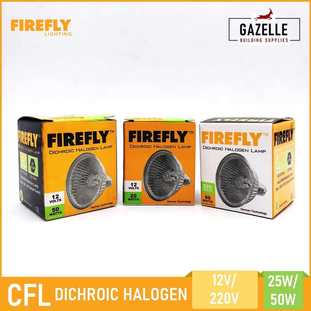 Firefly Compact Flourescent Lamp CFL Dichroic Halogen Reflector Lamp ...