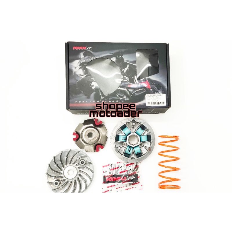 KOSO Pulley Set Honda Click 125 click 150 Pulley set Power Kit pulley ...