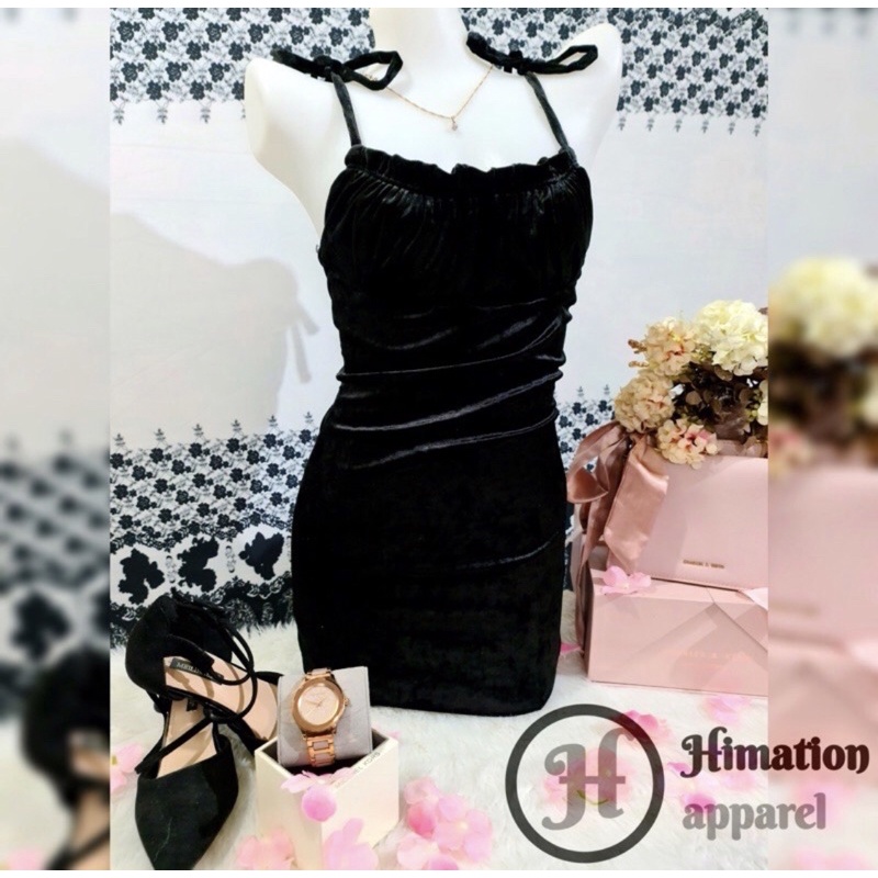 Sexy Spaghetti Bodycon Dress Hilda's Apparel | Shopee Philippines