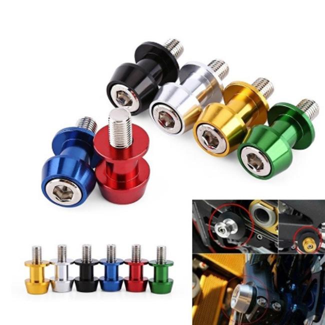 8mm Aluminum CNC Motorcycle Swingarm Swing Arm Spools Sliders Stand ...