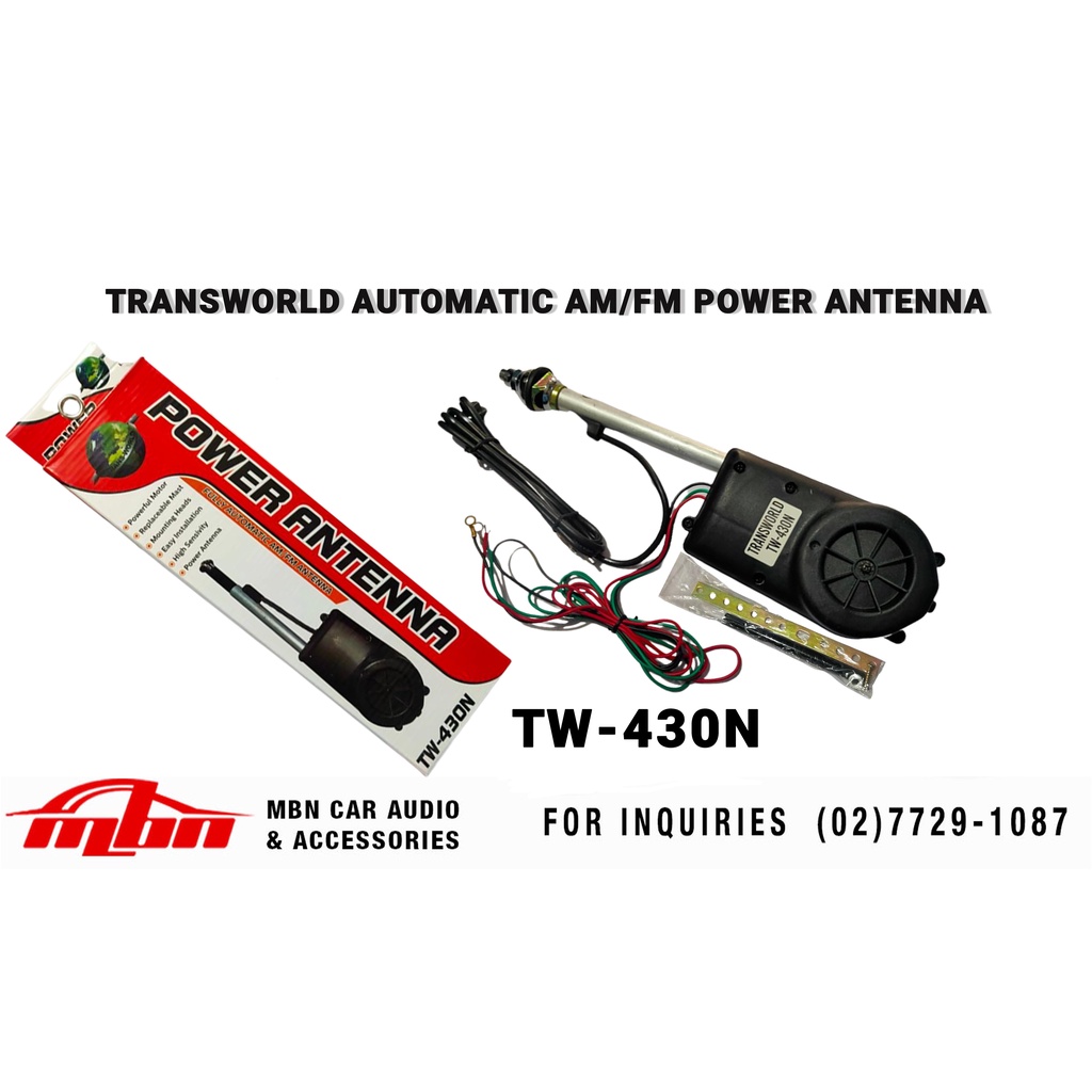 Transworld AMFM Universal Automatic Antenna, Power Antenna | Shopee ...