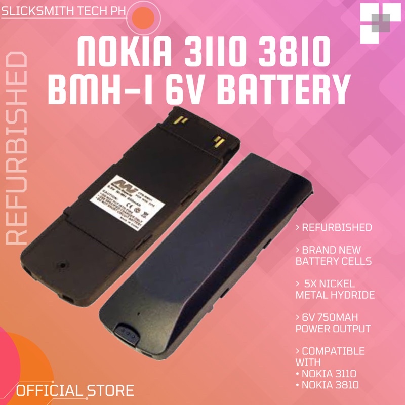 Nokia 3110 3810 Battery BMH-1 | Refurbished | Shopee Philippines