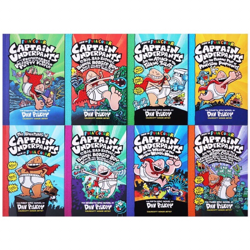 Captain Underpants 8 Color Pages Books | Shopee Philippines