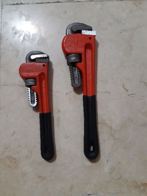 Pipe Wrench 8" / 10" Heavy Duty Yabe Tubo Hand Tool Liyabe | Shopee ...