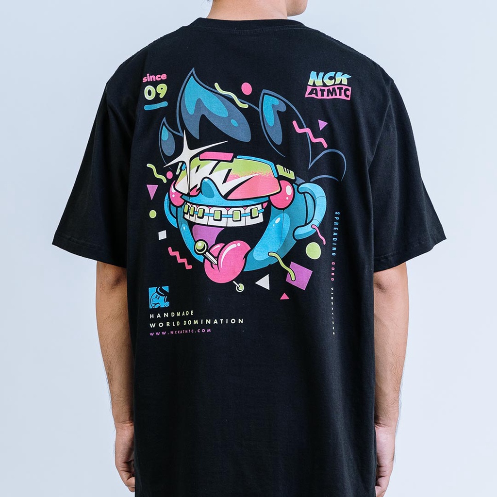 Nick Automatic "Super Rad" Black T-shirt | Shopee Philippines