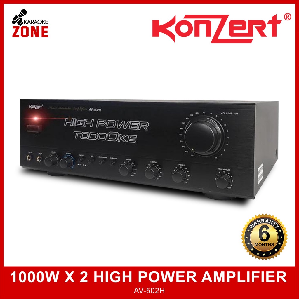Konzert AV 502H / 1000W x 2 / High Power / Stereo Karaoke / Audio ...