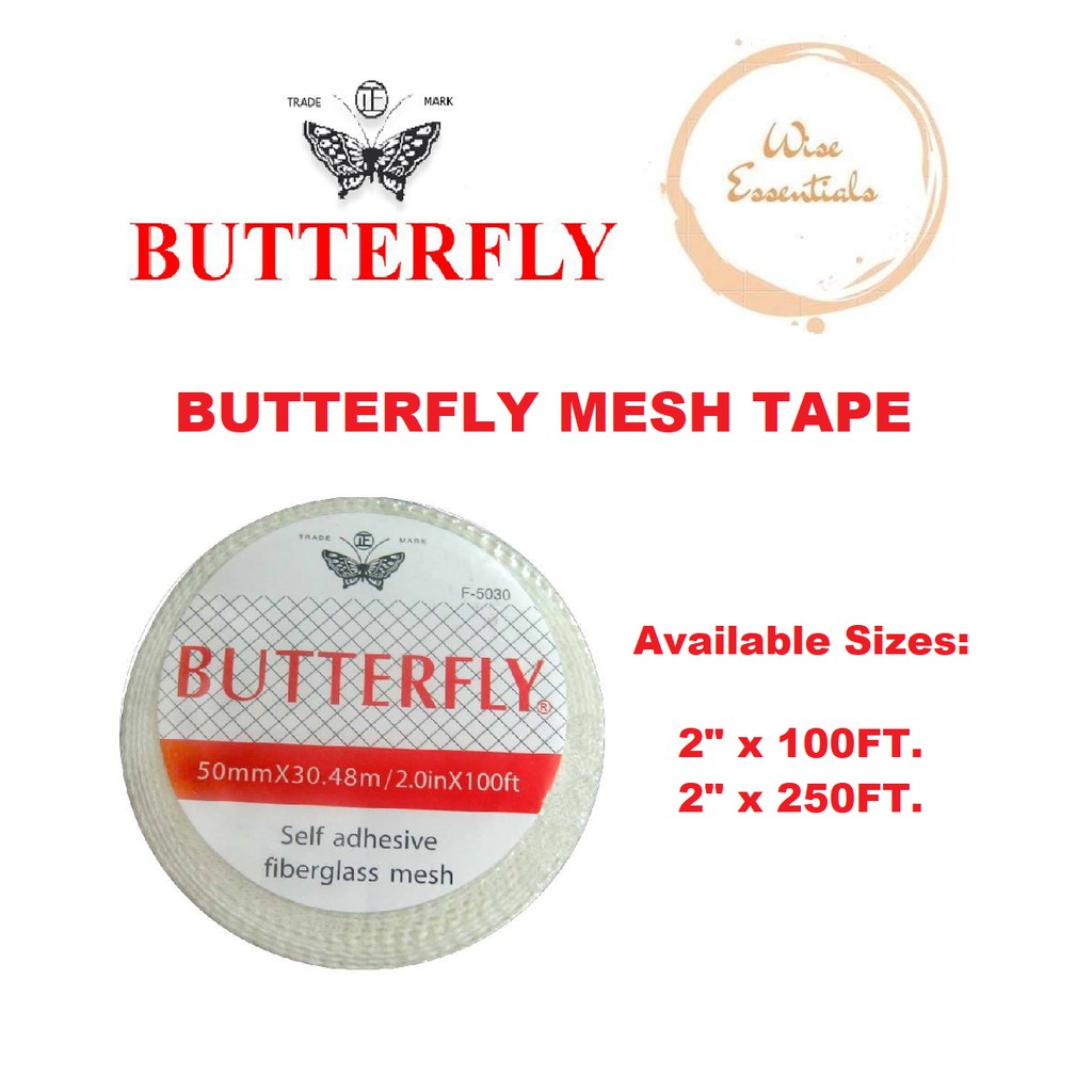 BUTTERFLY Fiberglass Mesh Tape | Shopee Philippines
