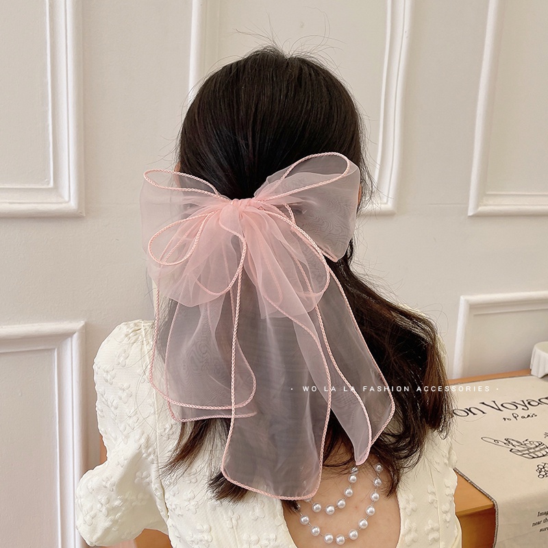 Oversized Bow Hair Clamp Cute Elegant Ponytail Hair Clip for Woman ...
