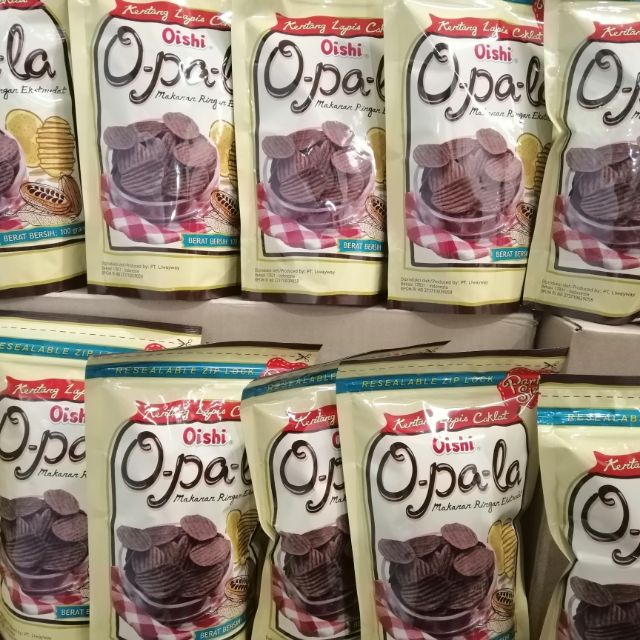 opala TOP Oishi Opala Chocolate Potato Chips Halal 欧趴拉巧克力薯片,芝士枕头饼 ...