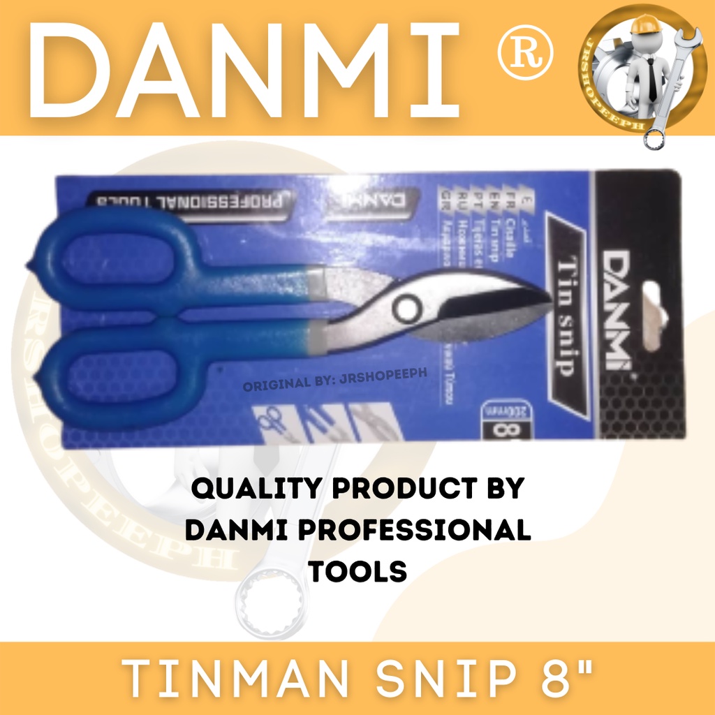 Jrshopeeph Danmi Tinman Snip 8" Gunting Yero o Pang Gupit ng Yero High ...