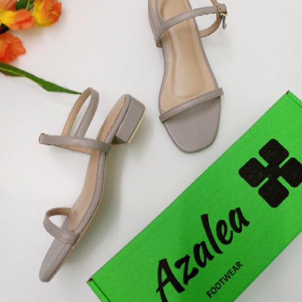 Annel/Azalea Janna in Grey 1 inch block heels Celestial | Shopee Philippines