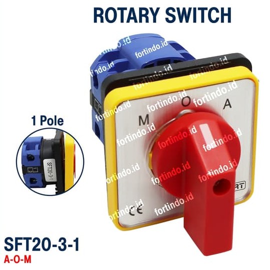 Rotary Switch SFT20-3-1 SA16 AOM 1P BRAND FORT Selector Rotary Switch ...