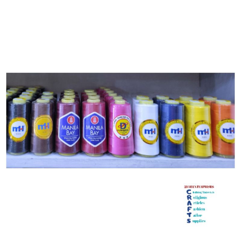 100% POLYESTER SUPERIOR QUALITY SEWING THREAD (MH, MANILA BAY, DUNHUANG ...