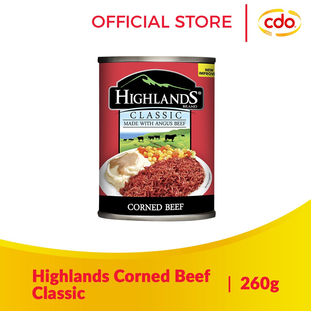 HIGHLANDS Classic Corned Beef 260g | Shopee Philippines