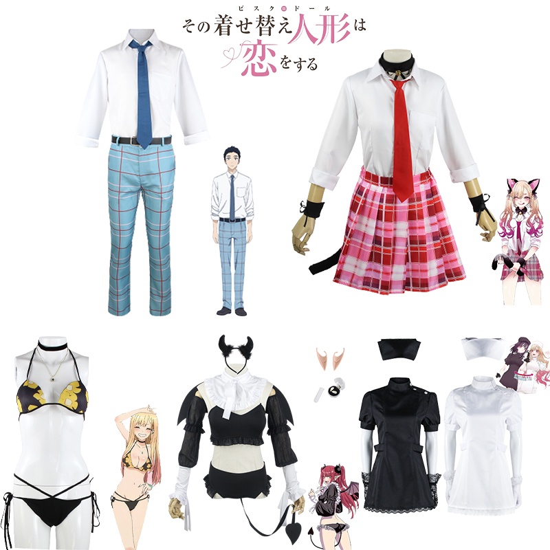 Ready Get For Fun With My Dress-up Darling Wakana Gojo Cosplay Costume ...
