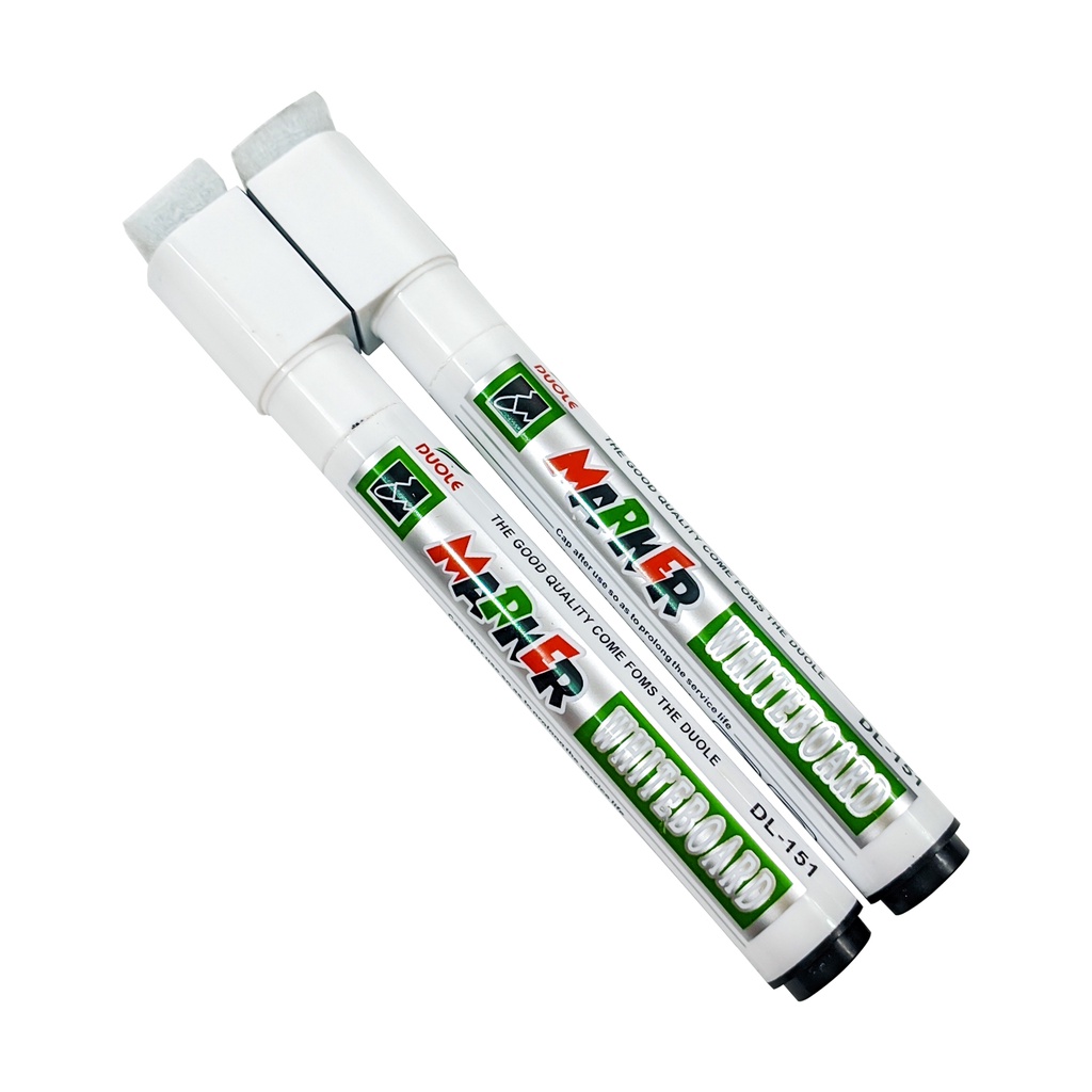 COD DVX 2pcs Whiteboard Marker - #DL151 Magnetic Black Ink Pen School ...