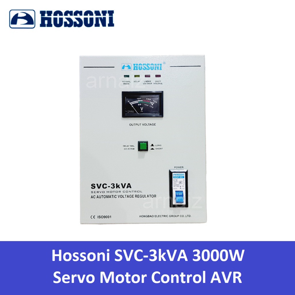Hossoni AVR 3000W Servo Type Automatic Voltage Regulator SVC-3000 Servo ...