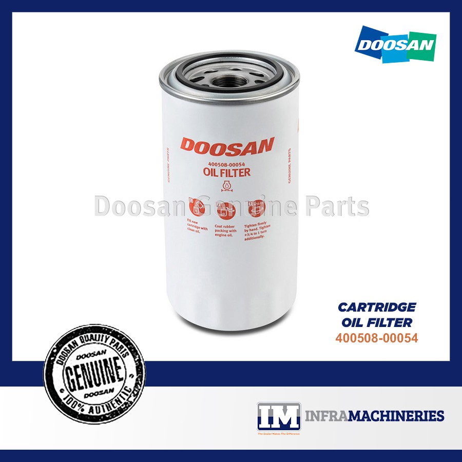 IM DOOSAN CARTRIDGE; OIL FILTER P/N: 400508-00054 (400508-00114A ...
