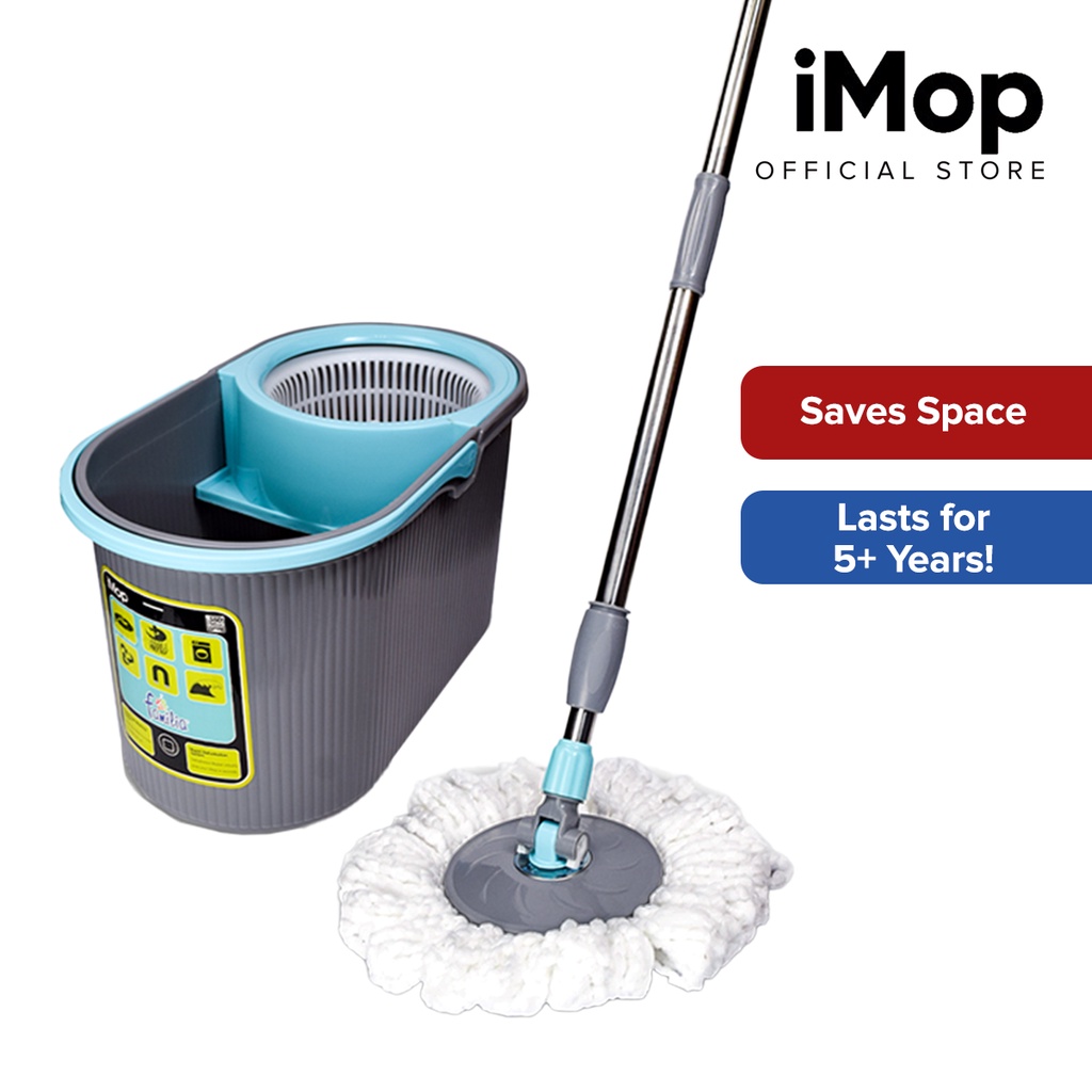 iMop Clasico 360 Spin Mop Complete Set (On Sale) MP-01 | 2 Mop Heads ...