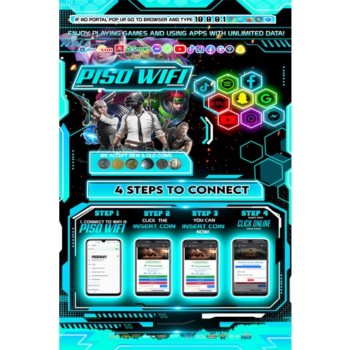 Piso Wifi Tarpaulin LPB 4 Different Designs READ DISCRIPTION BELOW ...