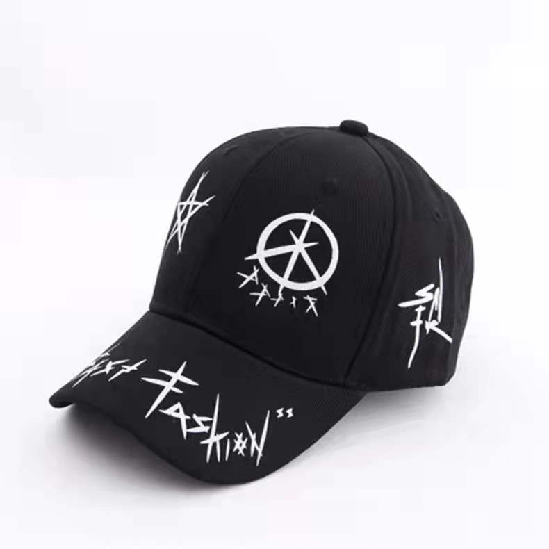 Simple Studio Fashion Cap Hiphop Cap Black Young Cap Baseball Cap ...