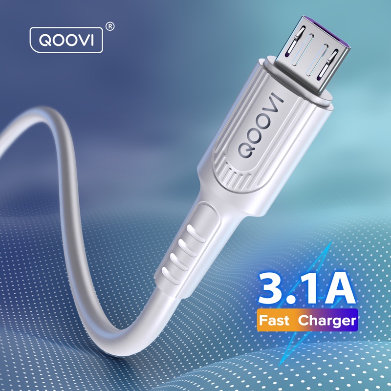 QOOVI 3A Micro USB Cable Fast Charging Type C Fast Charger Data Cord ...