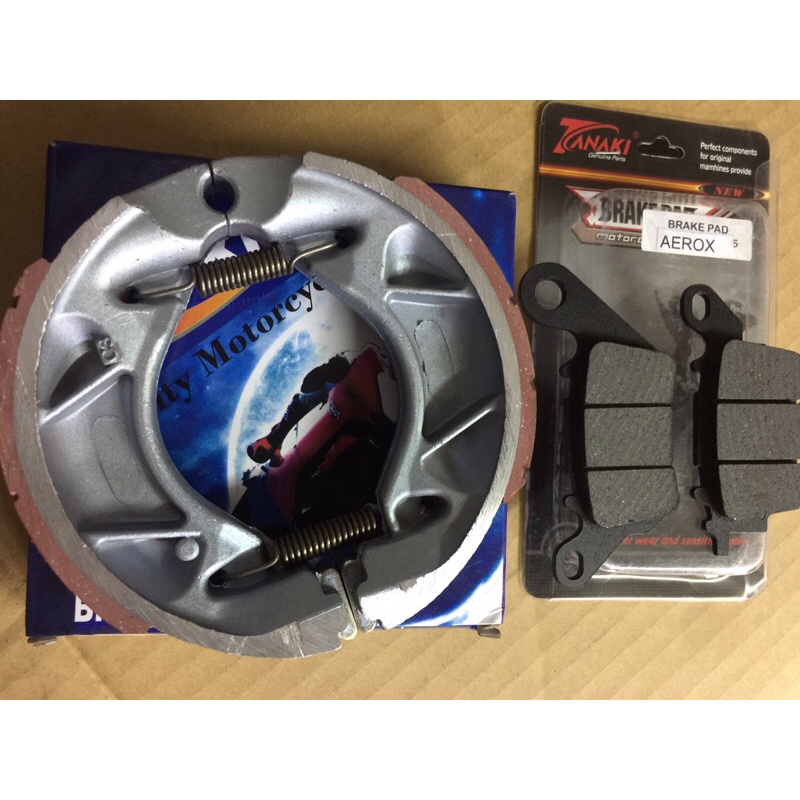 Brake Pad/ Brake Shoe SET. AEROX 155 (V1 & V1)..front & rear brake ...