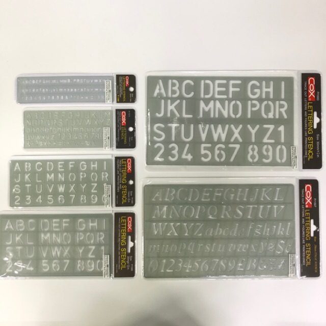 COX Lettering Stencil | Shopee Philippines