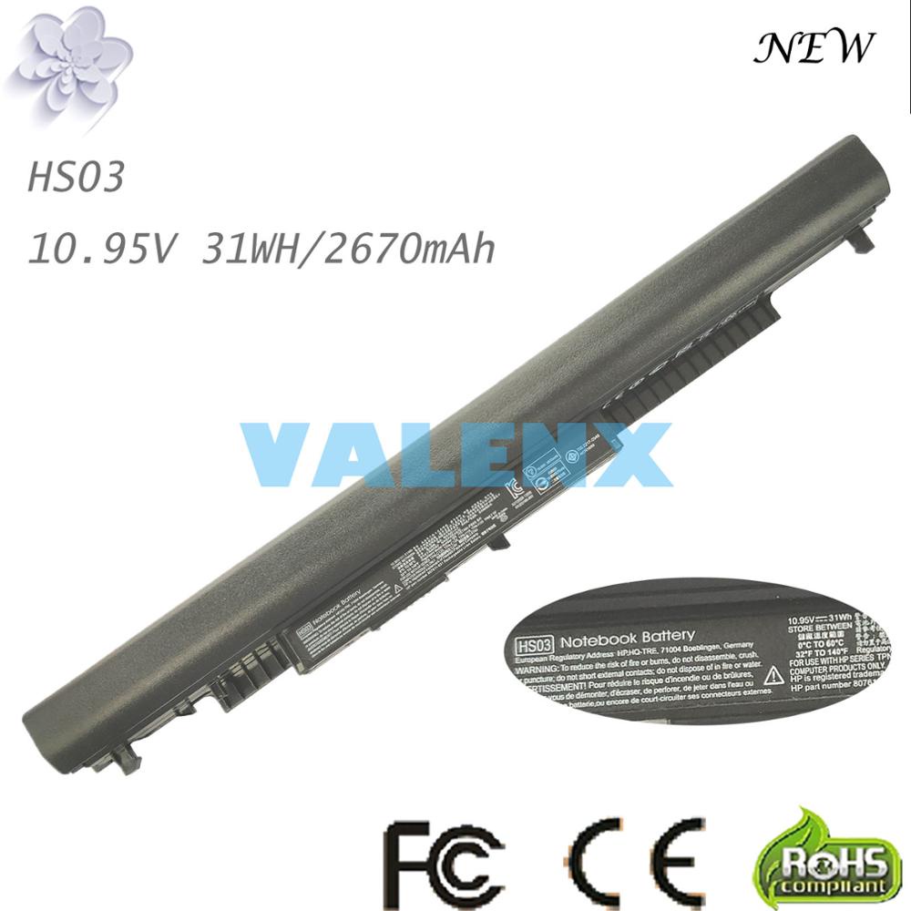 10.95V 31Wh New laptop battery For HP 807957-001 HS03 HS03031 HS04 ...