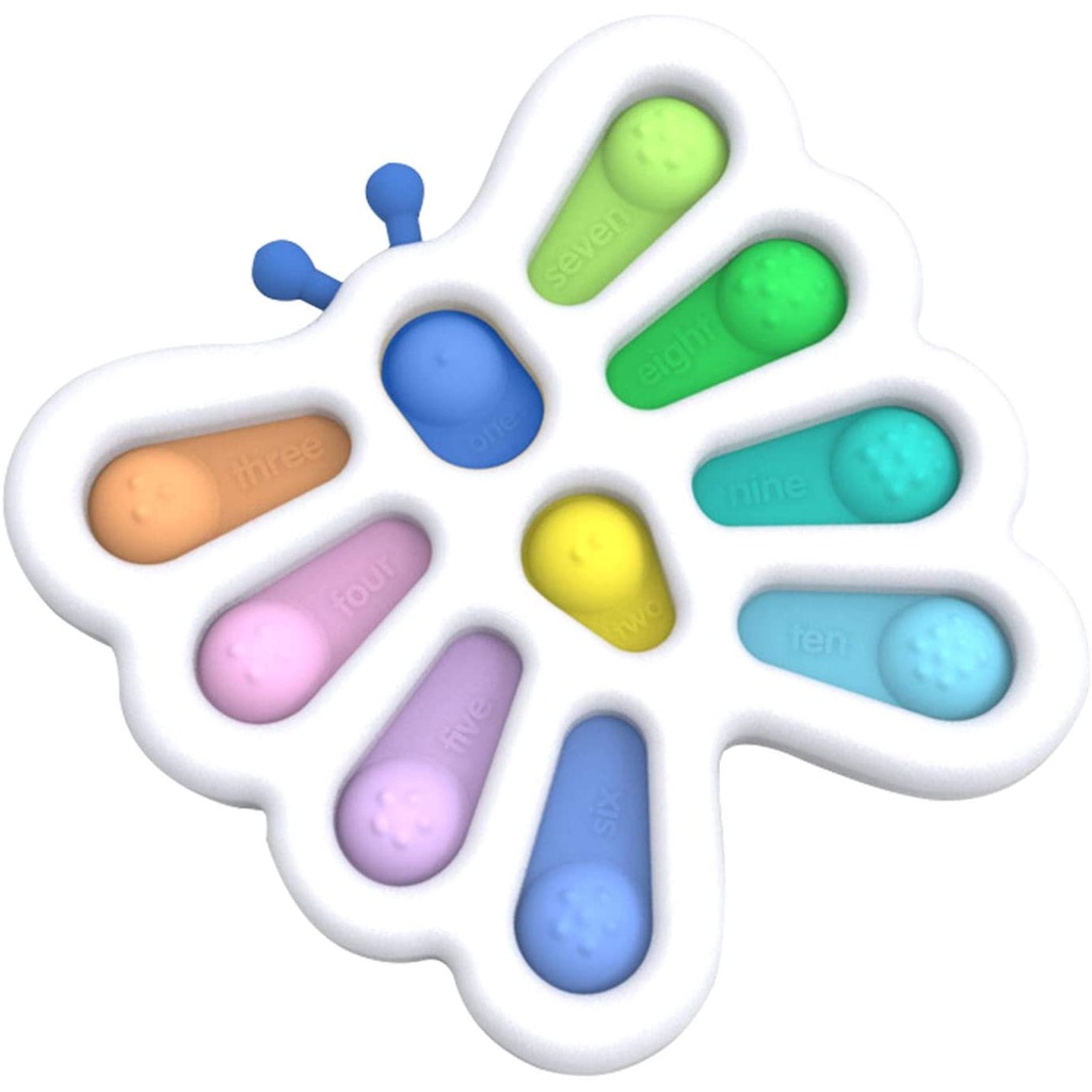 Silicone Pop It Baby Simple Sensory Dimple Fidget Toy Flipping Board ...