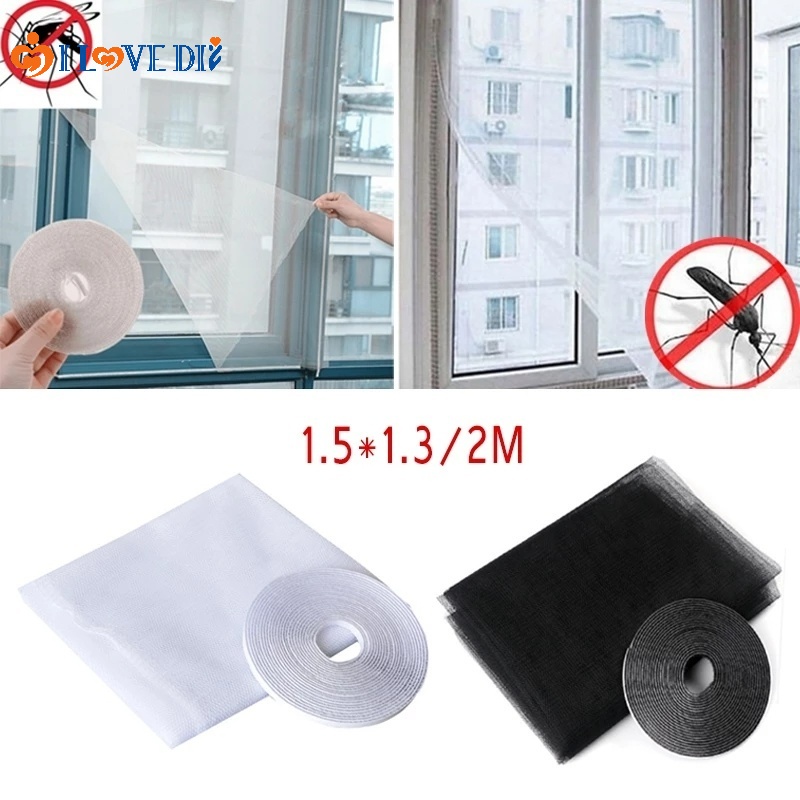 Self-adhesive Inset Invisible Anti-Mosquito Net For Window/ Home Living ...