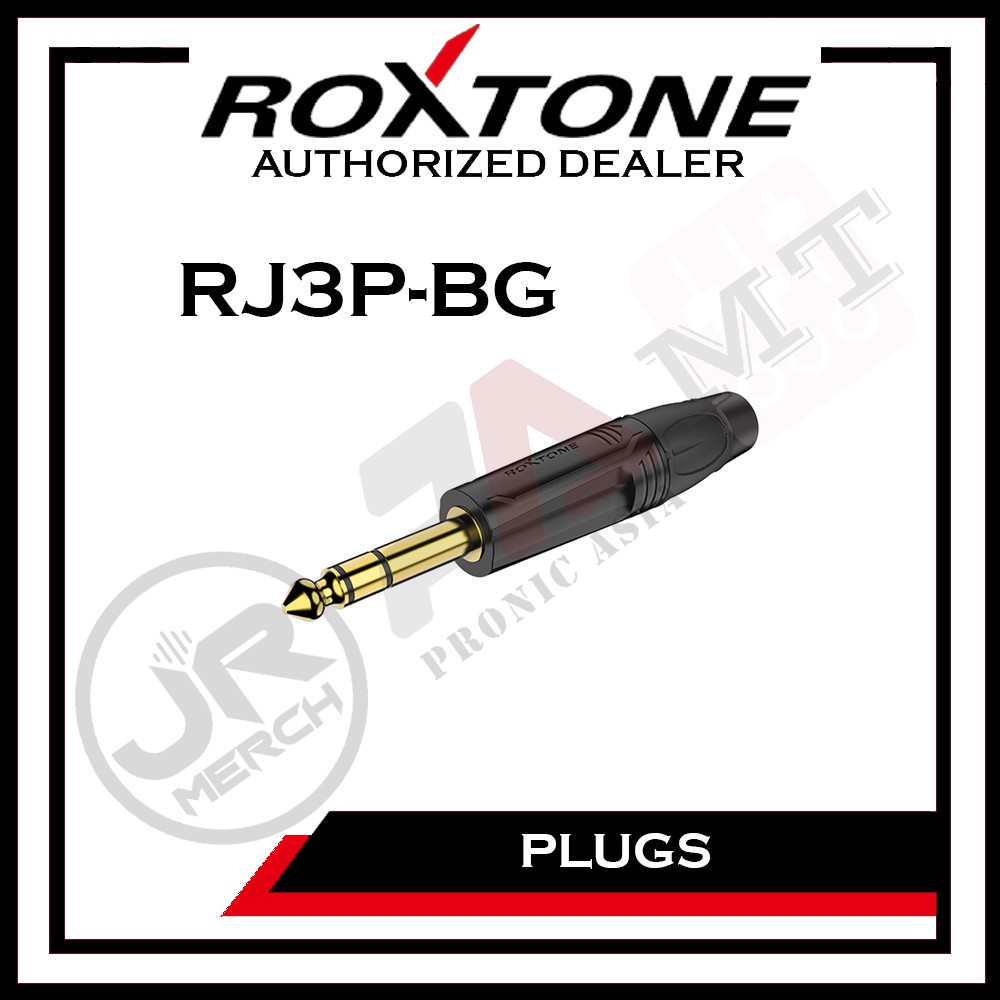 Roxtone (RJ3P-BG) PL55 Stereo Male Plug TRS 6.3MM Audio Connector Heavy ...