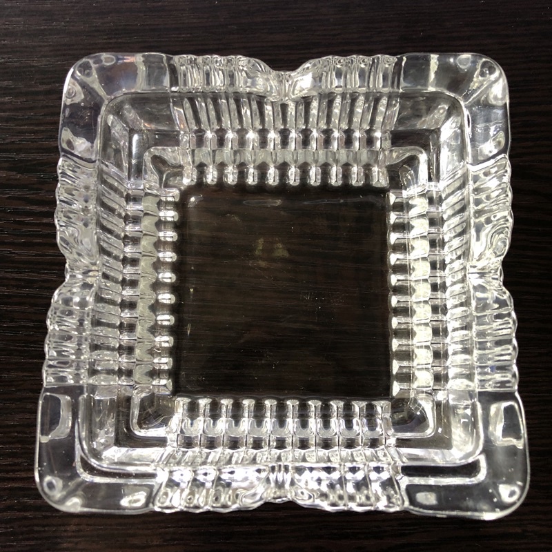 CT Heavy Duty Ashtray Glassware Round Or Square Transparent Ash tray ...