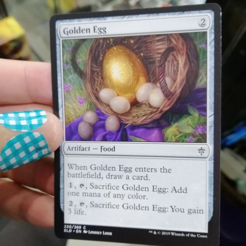 1 Golden egg throne of eldraine MTG card magic commander EDH pauper ...