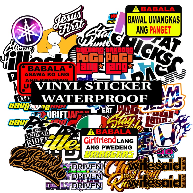 motor sticker 3x3 inches vinyl waterproof | Shopee Philippines